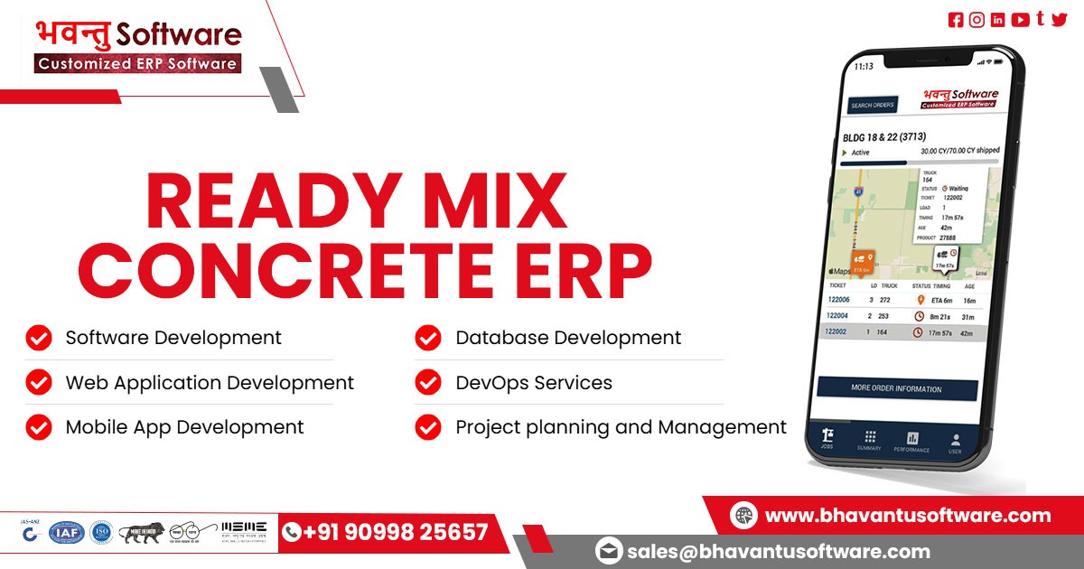 Ready Mix Concrete ERP Software in Siliguri - Bhavantu Software