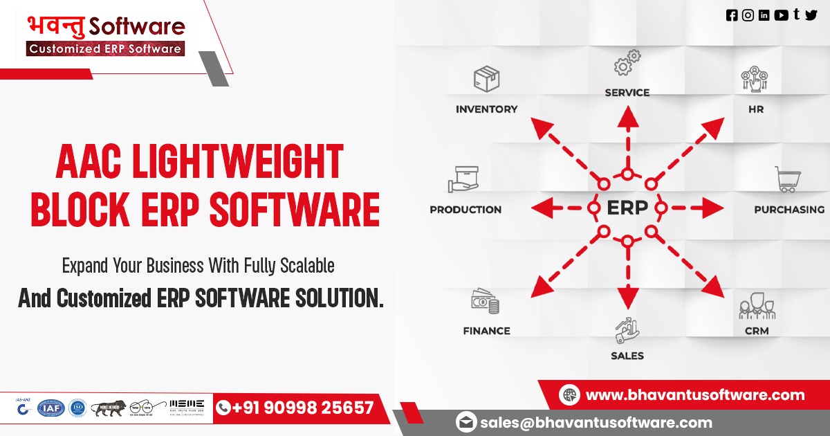 Top ERP Software for AAC Lightweight Block - Bhavantu Software